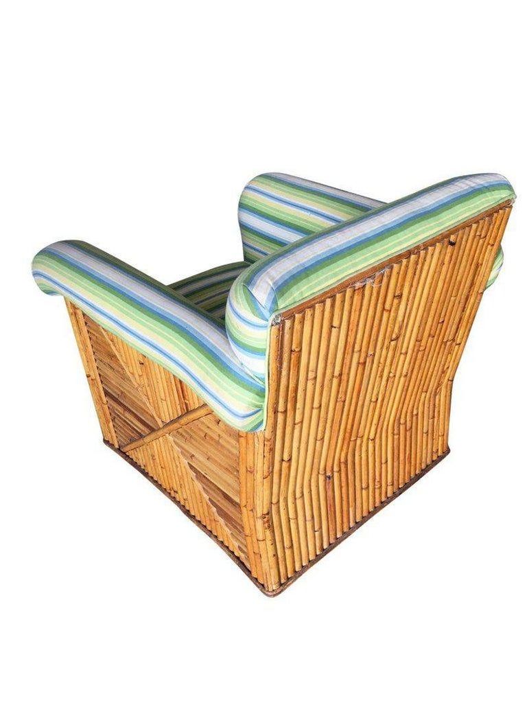 Restored Vintage Large Rattan "Big Pappa Club" Lounge Chair Sale!!! For ...