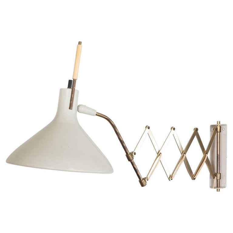 Retractable Sconce / Task Light by Lightolier For Sale at 1stDibs