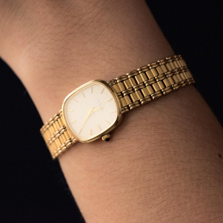 Retro All in 18 Karat Yellow Gold Eterna Women's Watch at 1stDibs