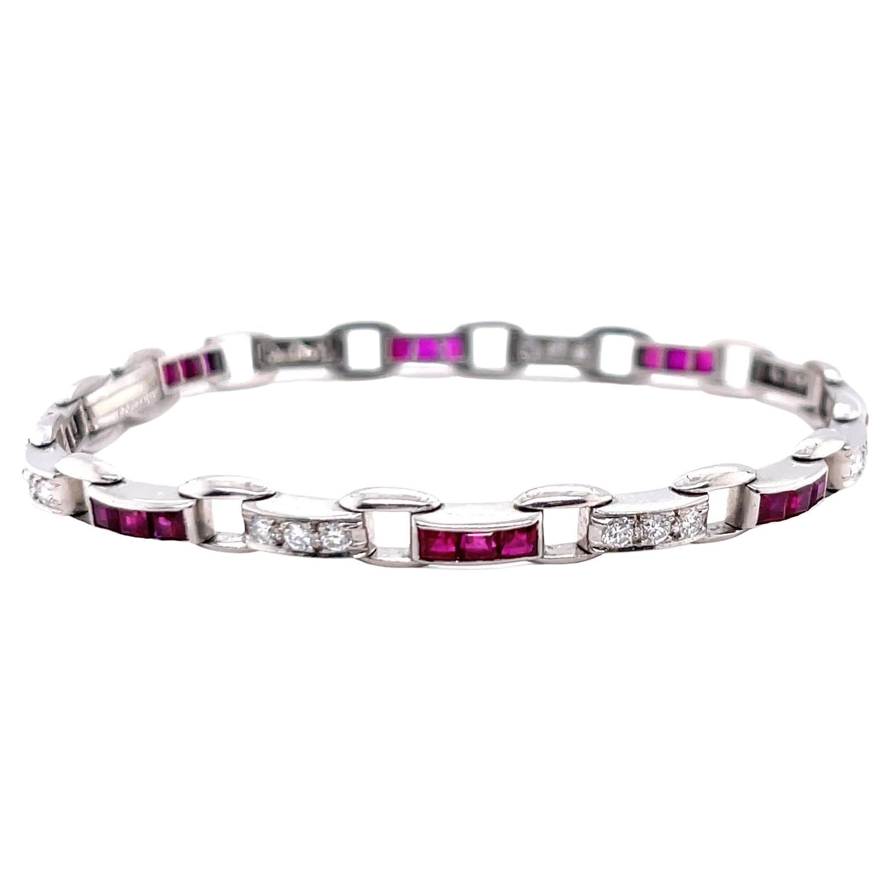 Cartier Diamond Double Gold Alexandria Bracelet at 1stDibs