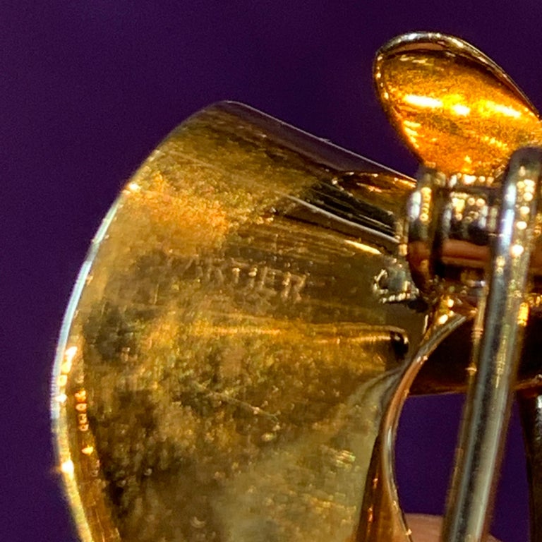 Retro Cartier Double Clips For Sale at 1stDibs