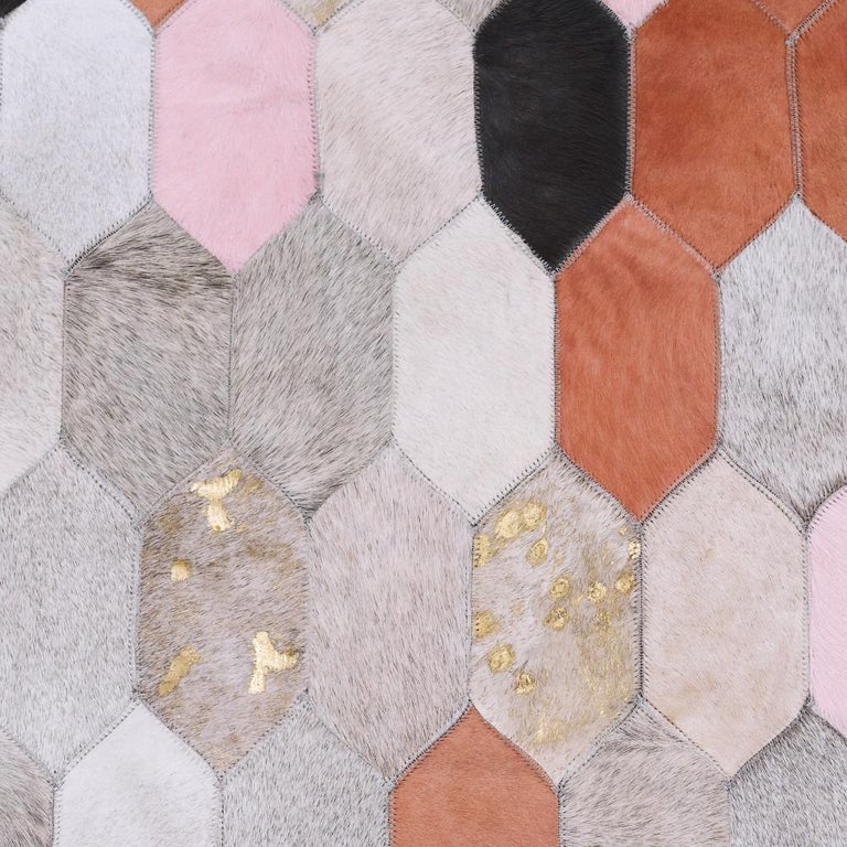 Retro Inspired Customizable Hornet Desert Landscape Cowhide Area Floor ...