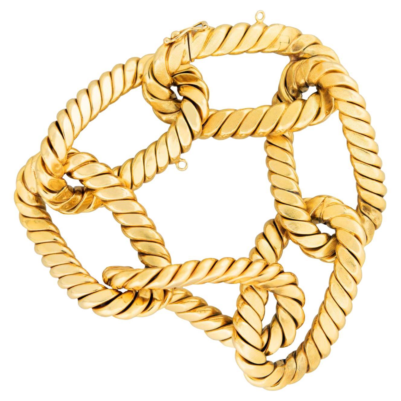 Buccellati Twisted Rope Bracelet with Box For Sale at 1stDibs