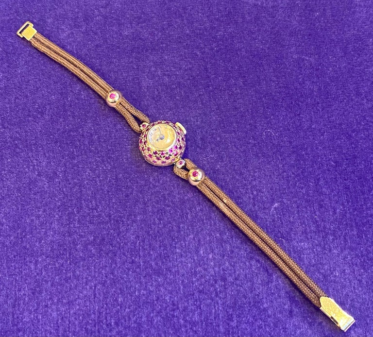 Retro Ruby Watch For Sale at 1stDibs