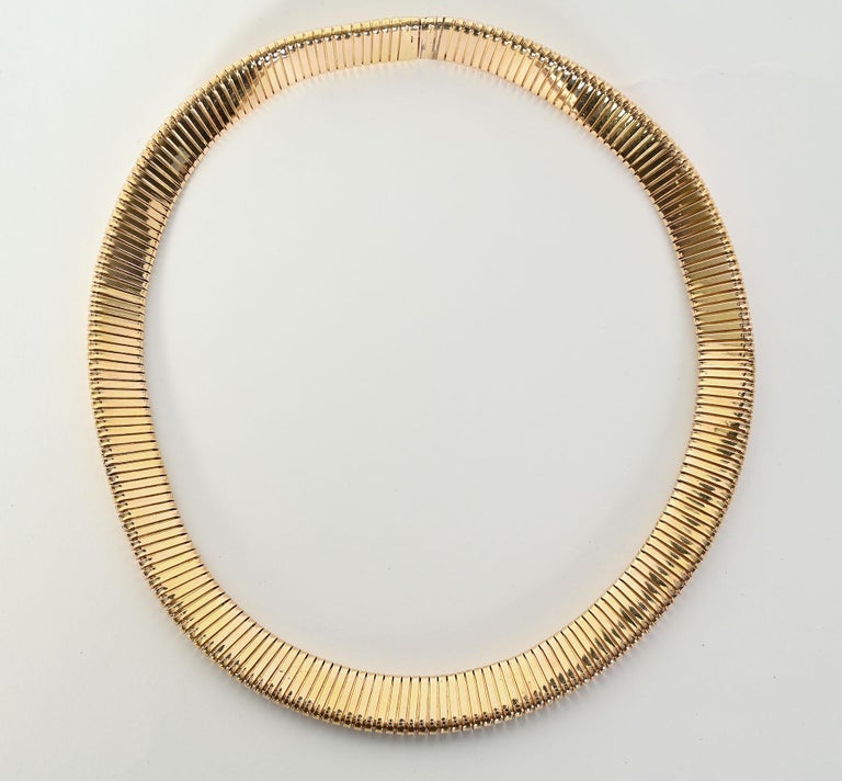 Retro Springy Coil Choker Necklace For Sale at 1stDibs