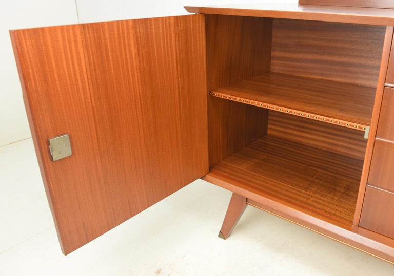 Retro Vintage Midcentury 50s 60s Sideboard in Mahogany, circa 1960 For ...
