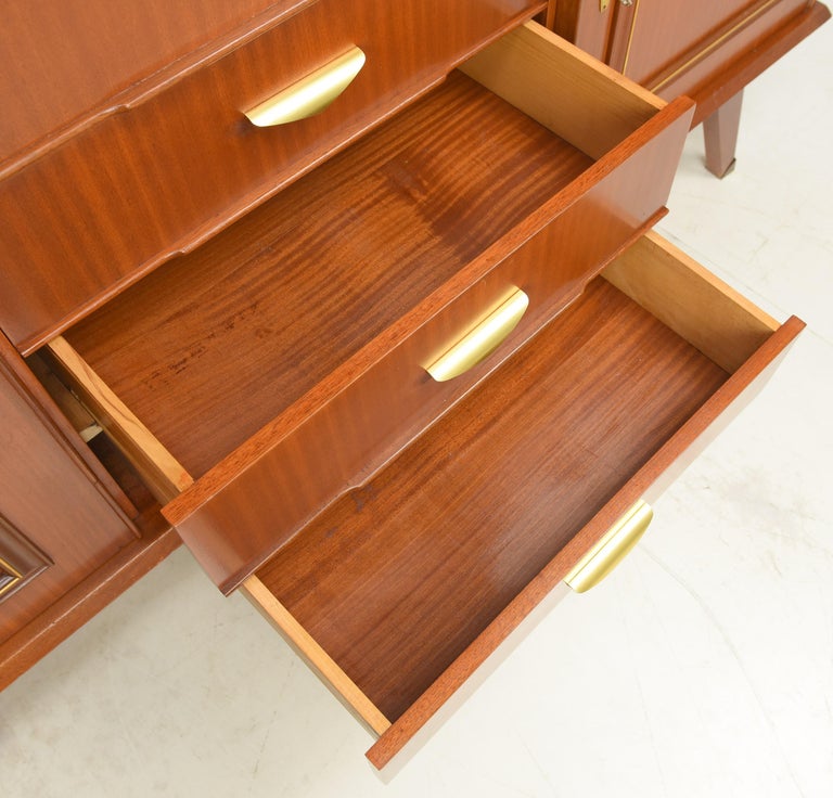 Retro Vintage Midcentury 50s 60s Sideboard in Mahogany, circa 1960 For ...
