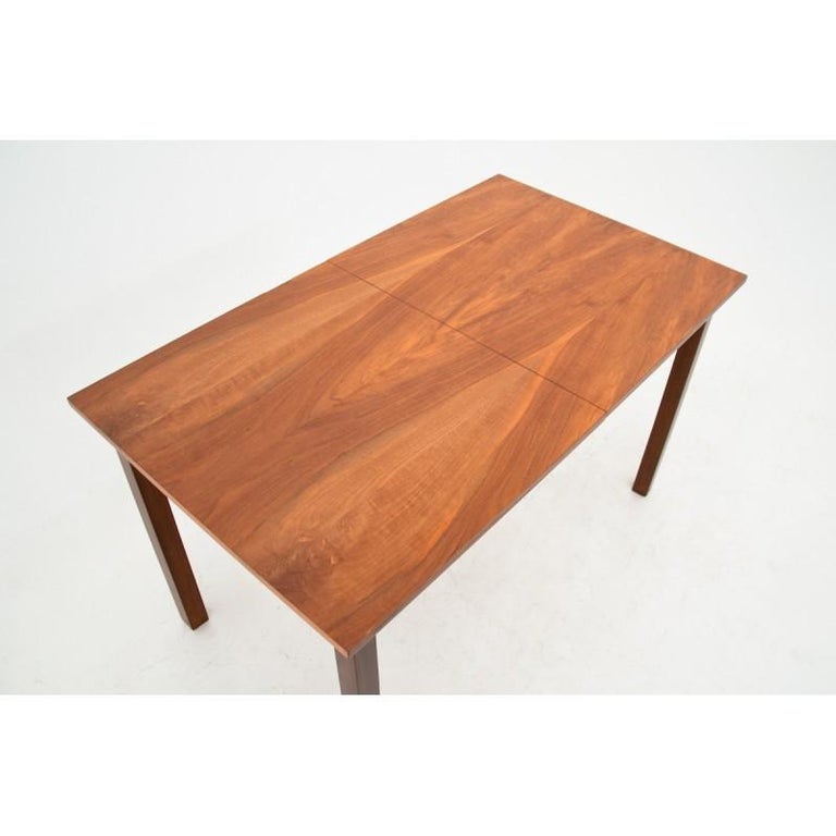 Retro Walnut Folding Dining Room Table at 1stDibs