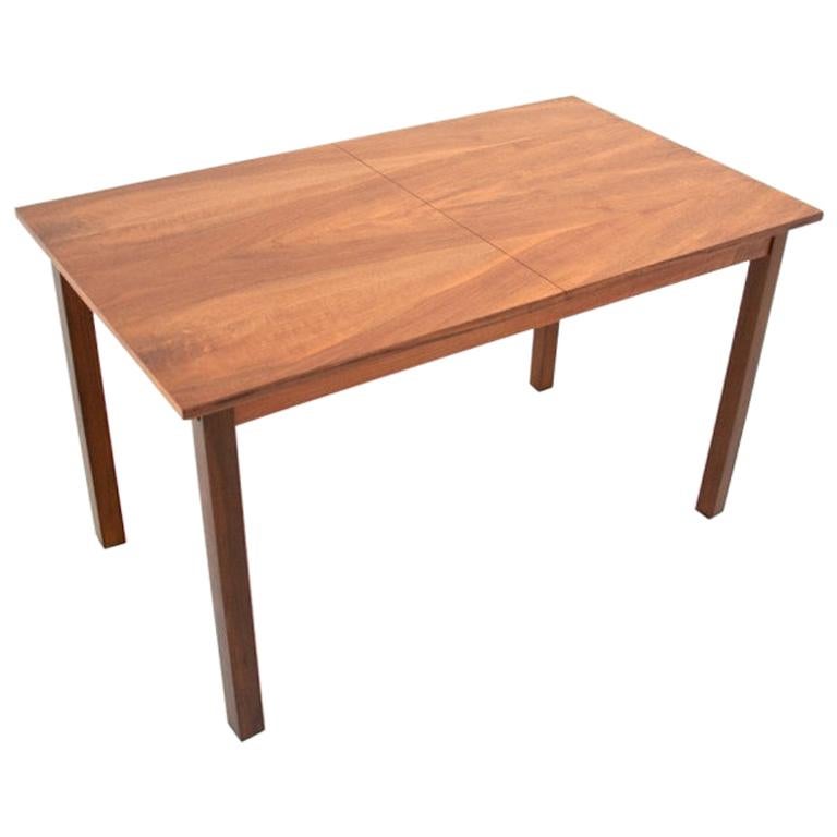 Retro Walnut Folding Dining Room Table at 1stDibs