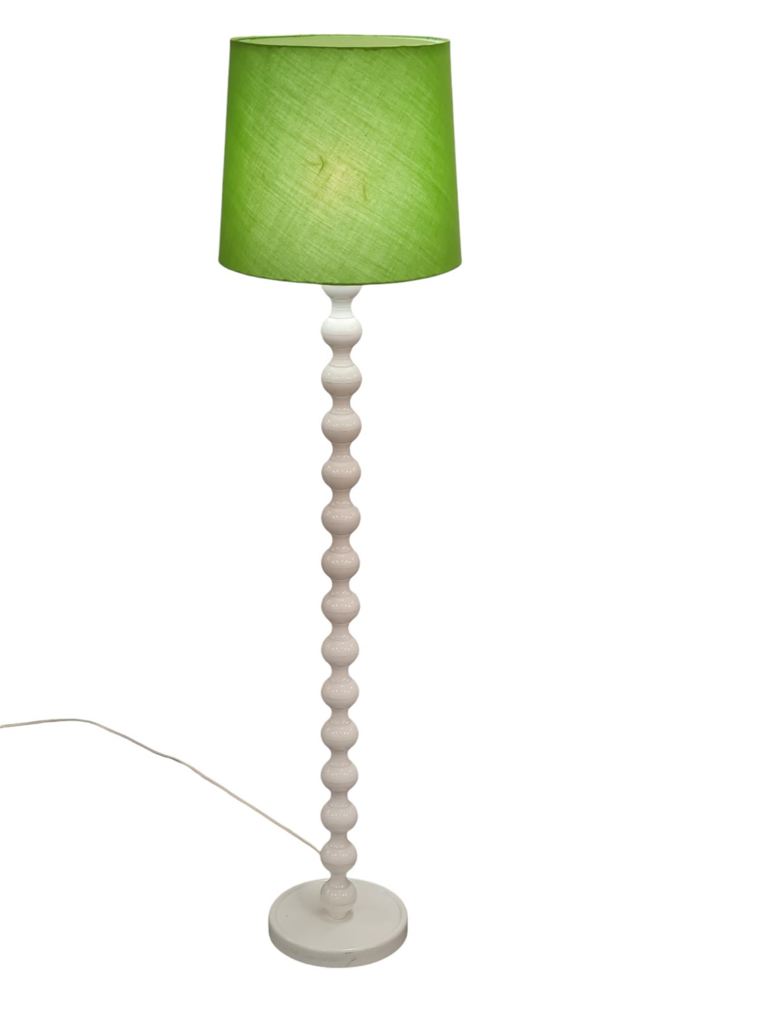 Retro White and Lime Green Floor Lamp by Ikea, Sweden c. 1970s For Sale ...