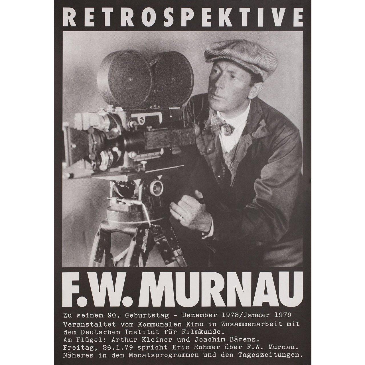 Retrospektive F.W. Murnau 1978 German A1 Poster For Sale at 1stDibs