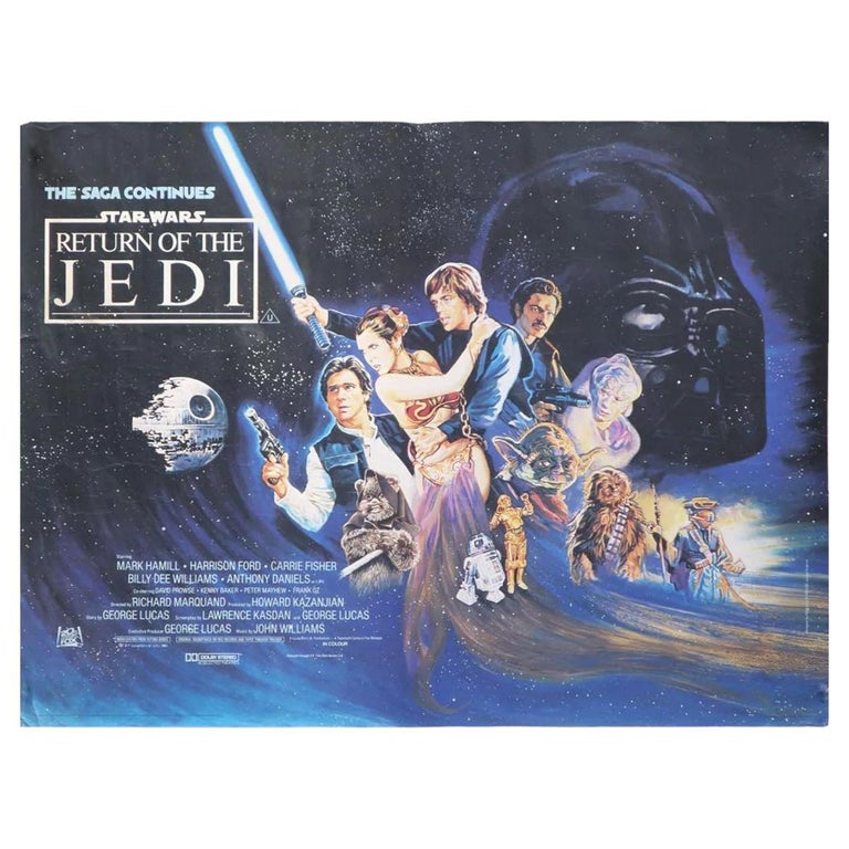 Return of the Jedi, Unframed Poster, 1983 For Sale at 1stDibs