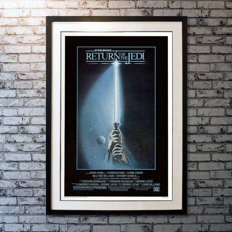 Return Of The Jedi, Unframed Poster with Linen Backing, 1983 For Sale ...