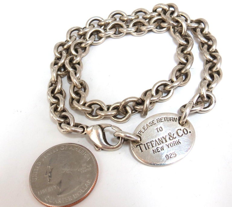 Return to Tiffany and Co. Sterling Silver Necklace For Sale at 1stDibs ...