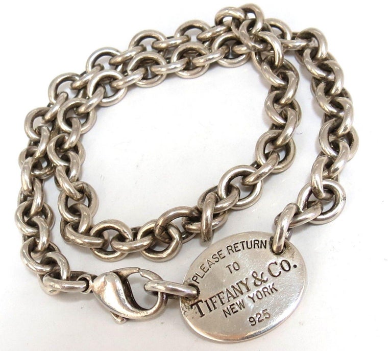 Return to Tiffany and Co. Sterling Silver Necklace For Sale at 1stDibs ...