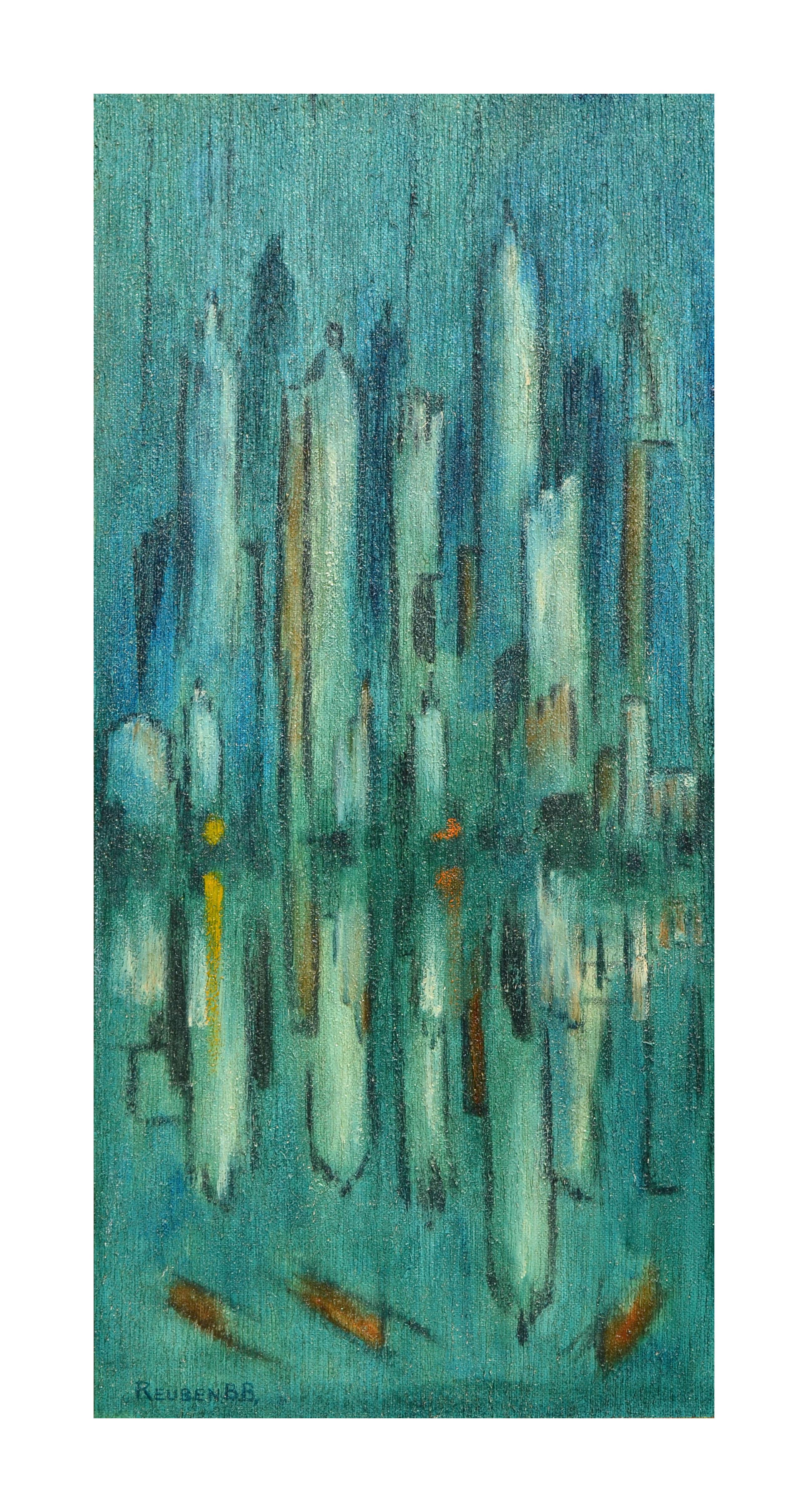 Reuben B.B. - Mid Century San Francisco Skyline at 1stDibs | reuben ...