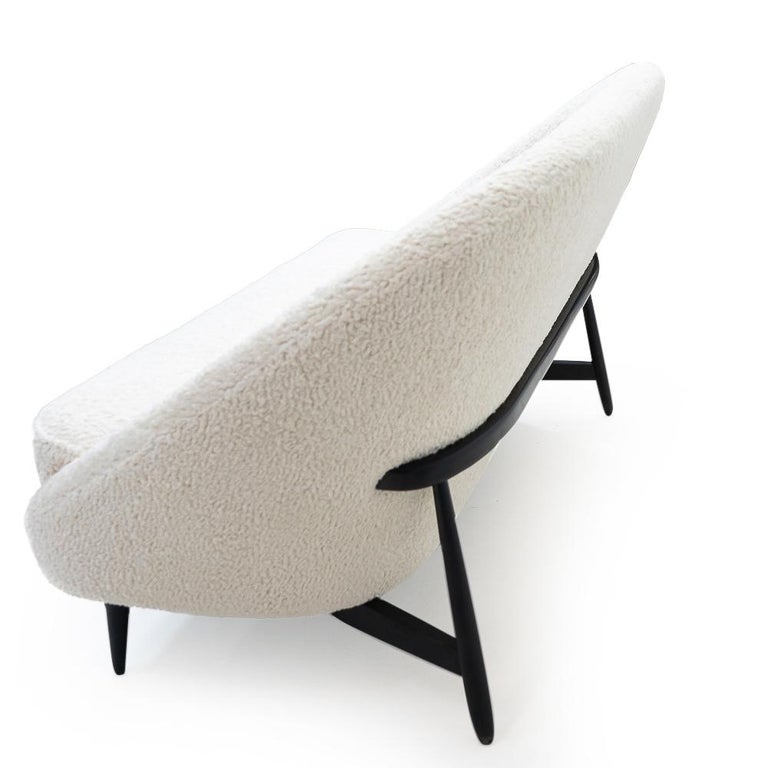 Reupholstered in Bouclé Theo Ruth “115” Sofa for Artifort, 1950s For ...