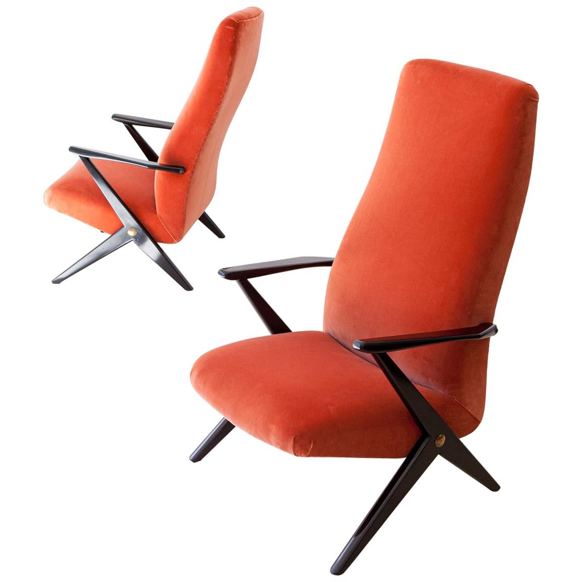 Two 1950s "Linden" Lounge Chairs by G A Jenkins at 1stDibs