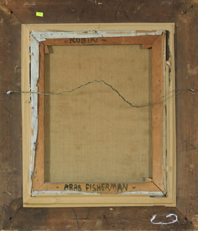 Reuven Rubin - Fisherman by Reuvin Rubin - Oil painting For Sale at 1stDibs