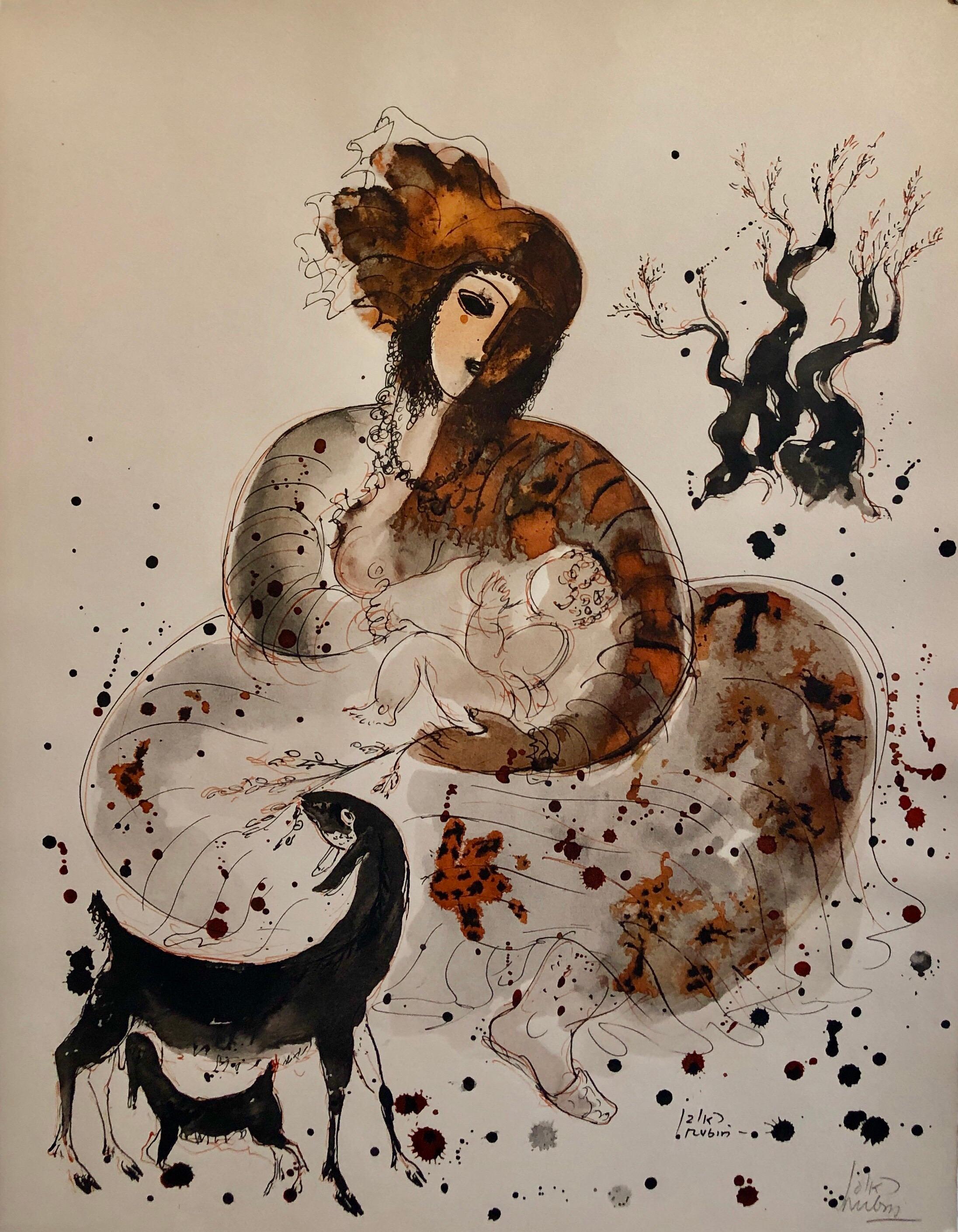 Reuven Rubin - Modern Israeli Lithograph Reuven Rubin Views Of Israel ...