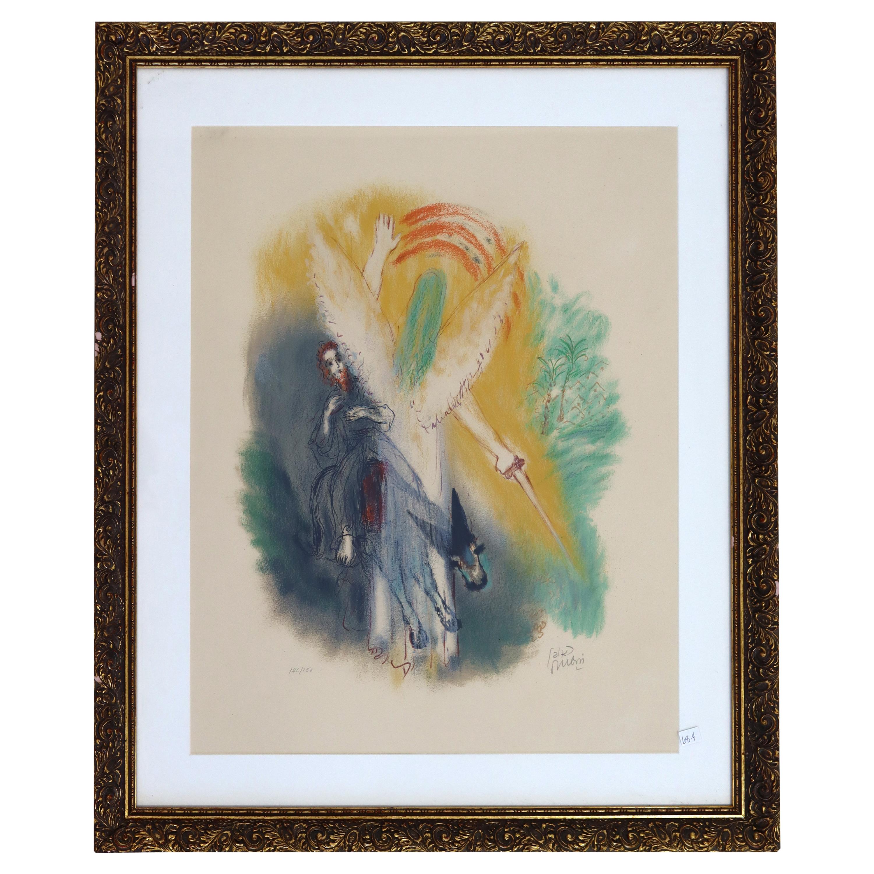 Reuven Rubin Painting Throwing the Net For Sale at 1stDibs