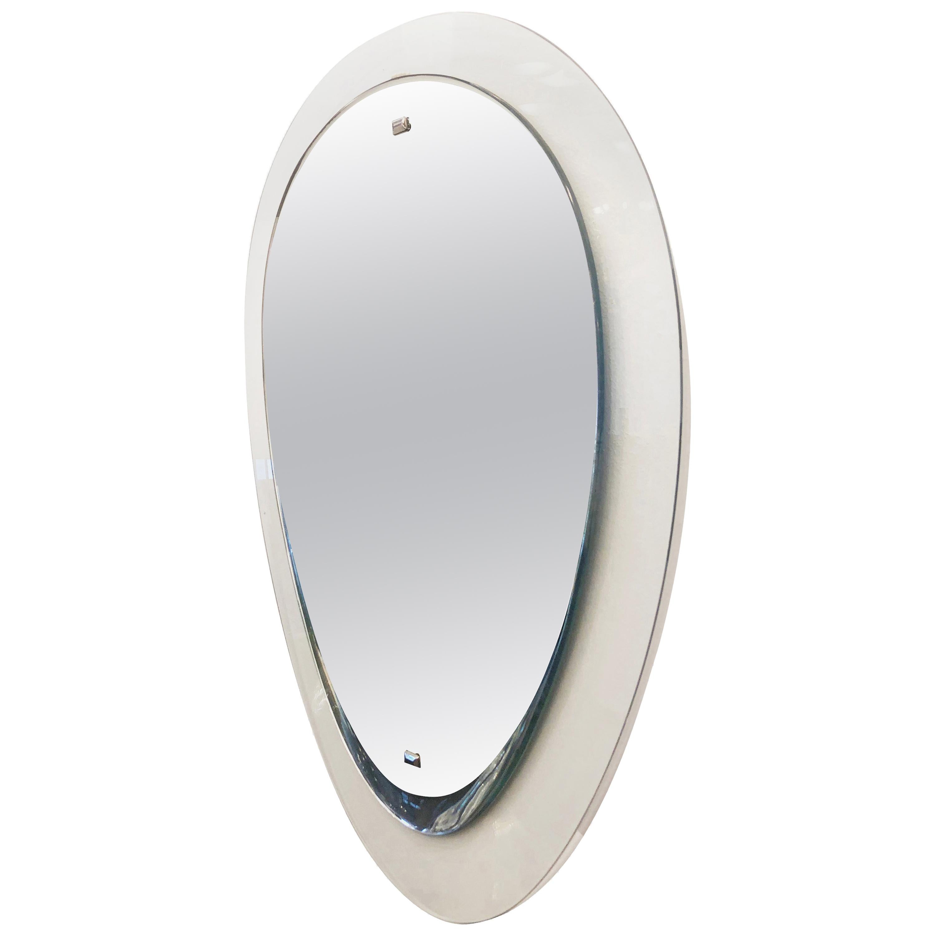 Midcentury Teardrop Mirror, Italy For Sale at 1stDibs