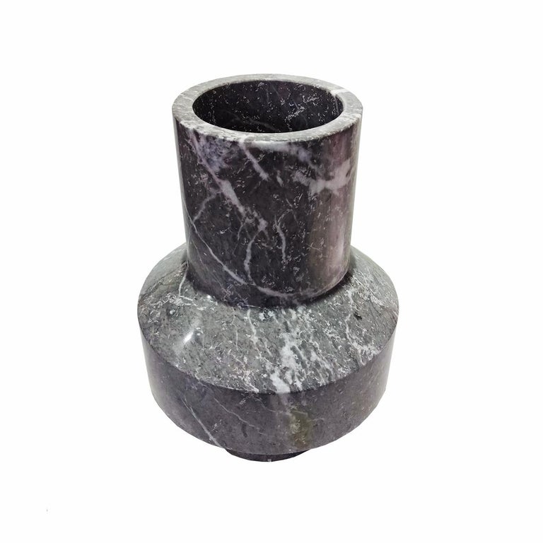 Reversible Marble Vase, Grey For Sale at 1stDibs