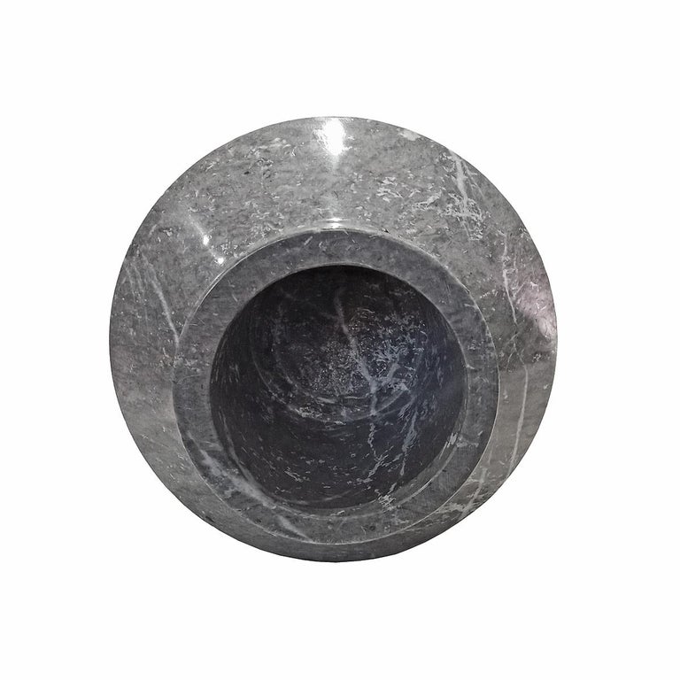 Reversible Marble Vase, Grey For Sale at 1stDibs