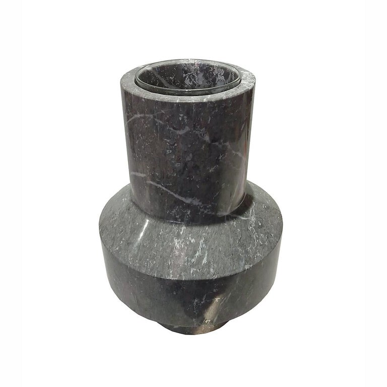 Reversible Marble Vase, Grey For Sale at 1stDibs