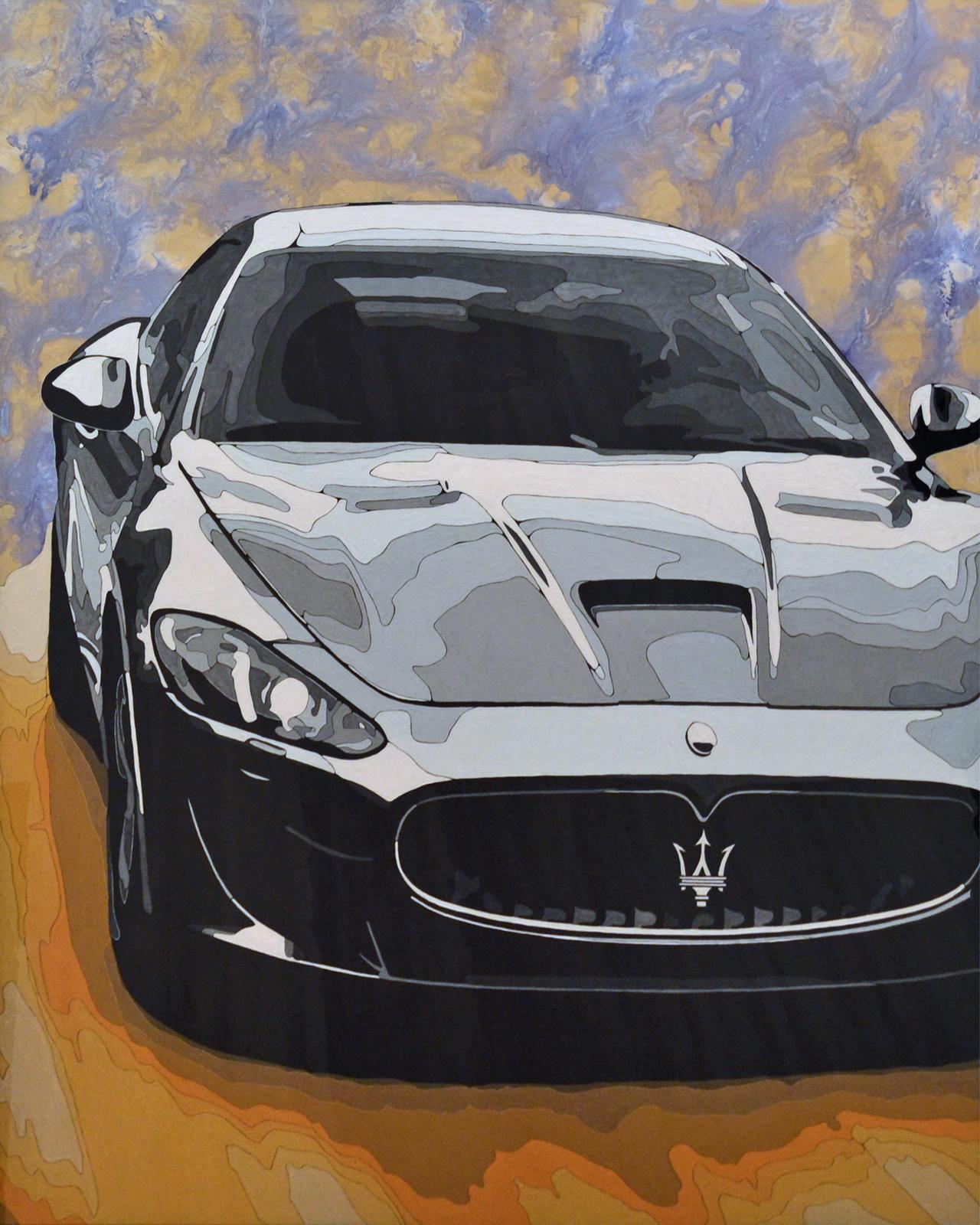 Revi Ferrer - Maserati Granturismo - Still Life Vehicle Painting by ...