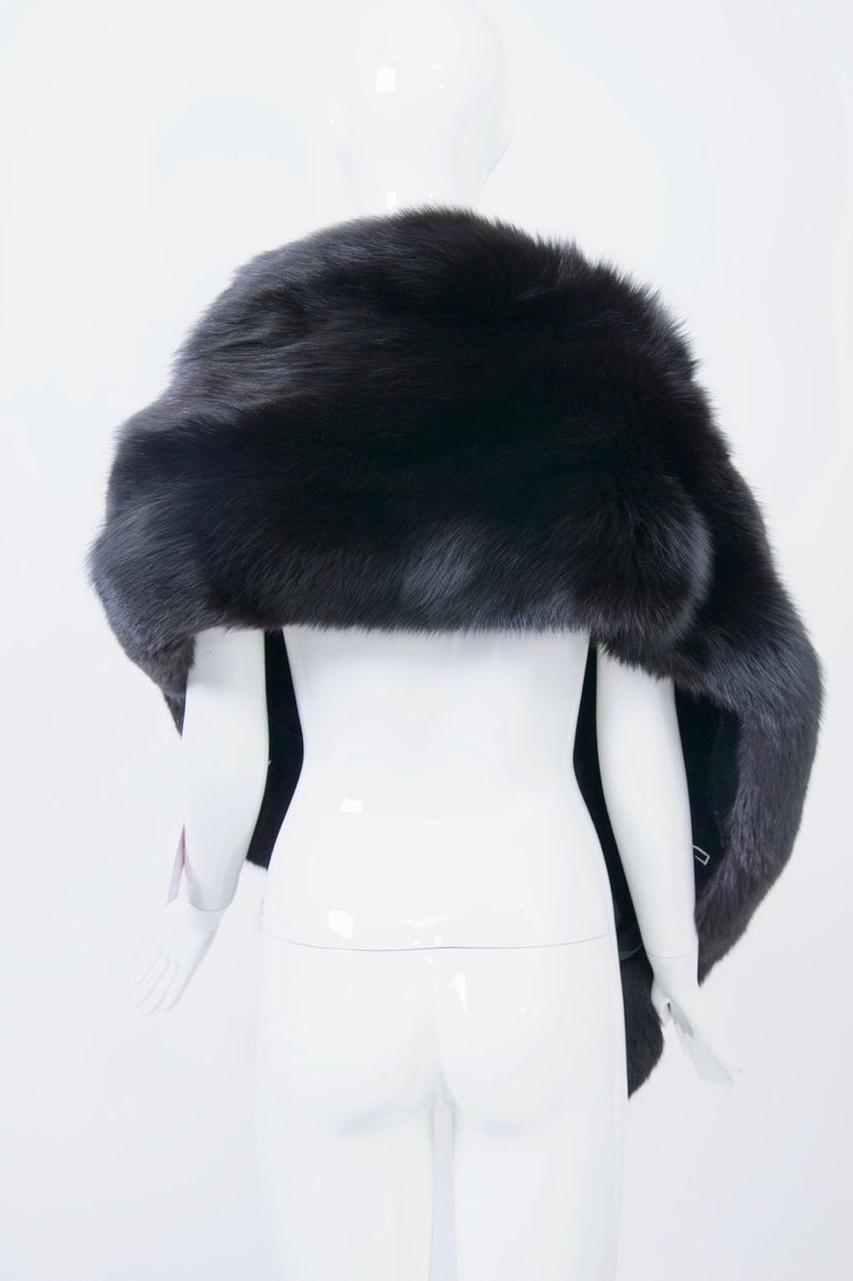 Revillon Black Fox Shawl For Sale at 1stDibs