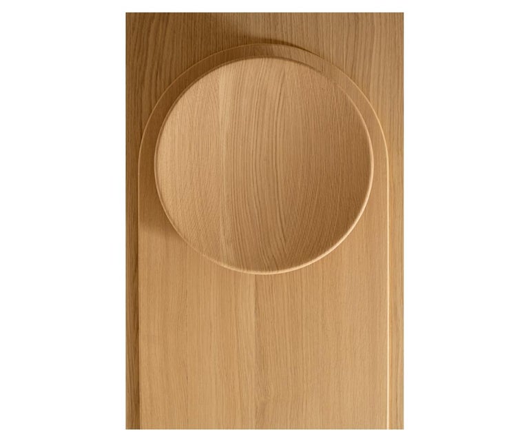 Revised Falmer His - solid oak cupboard For Sale at 1stDibs