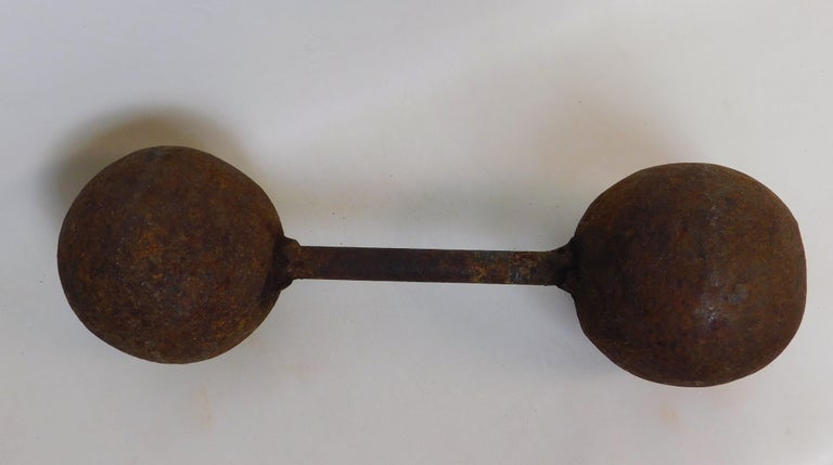 Revolutionary / War of 1812 Shot Bar Double Cannon Ball Chain Shot ...