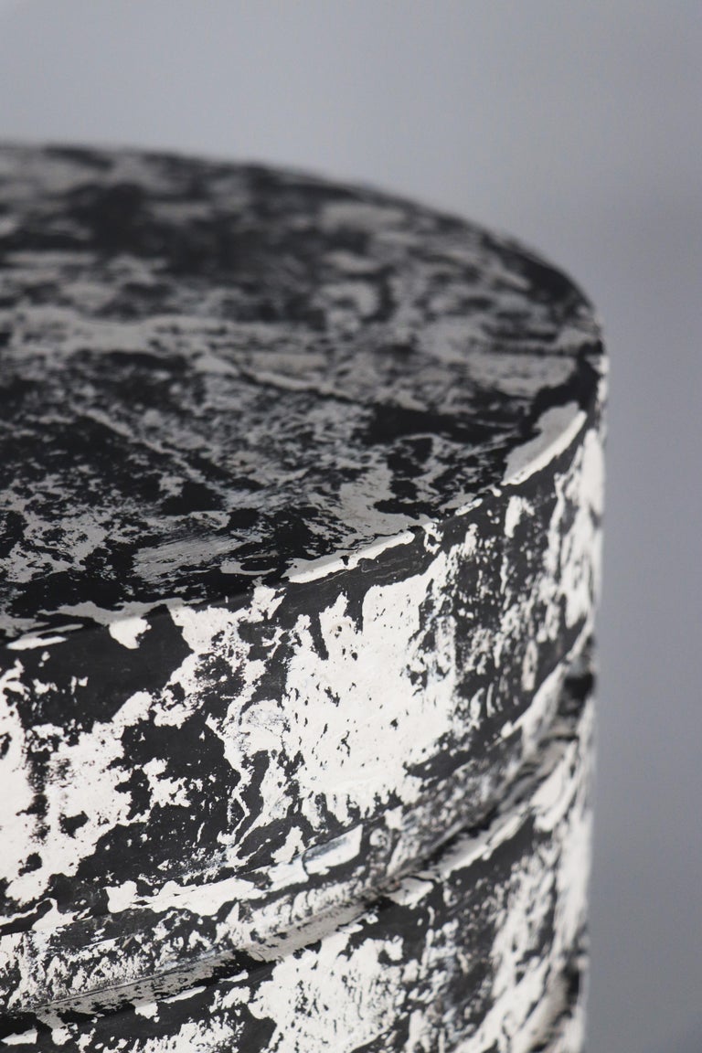 “Revolve” No.3 Black, Contemporary Handmade Sculptural Side Table 'no ...