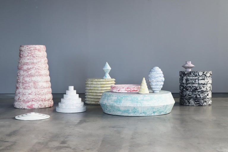 “Revolve” No.3 Black, Contemporary Handmade Sculptural Side Table 'no ...