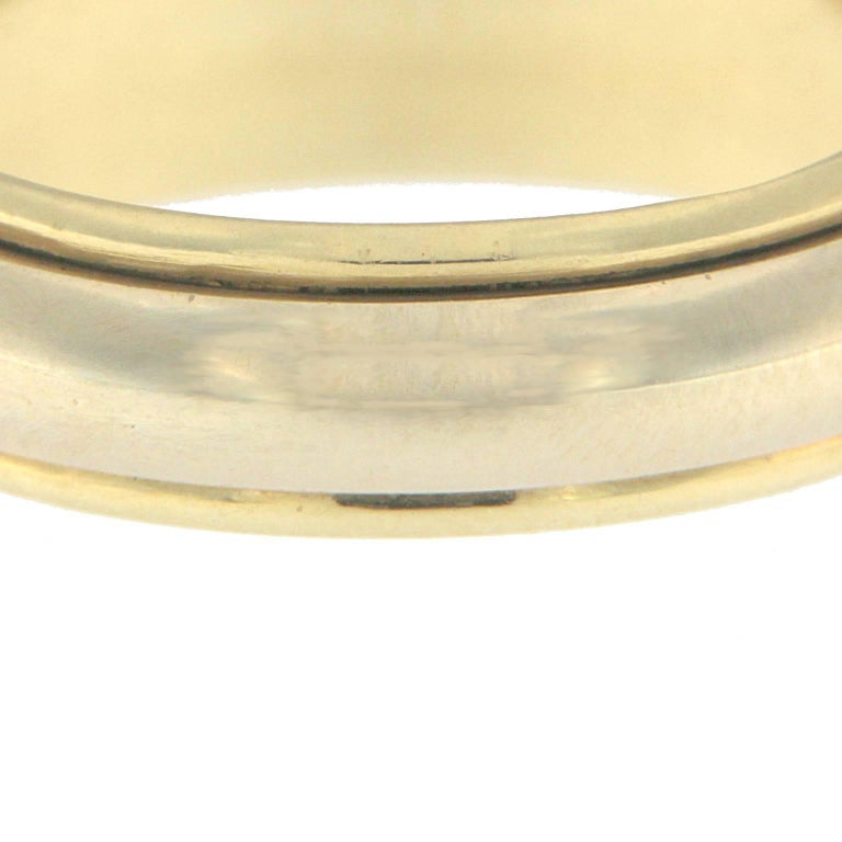 Revolving Ring in Two Colors Gold 18 Karat For Sale at 1stDibs