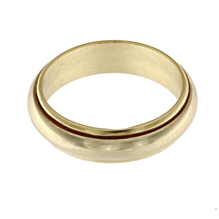 Revolving Ring in Two Colors Gold 18 Karat For Sale at 1stDibs