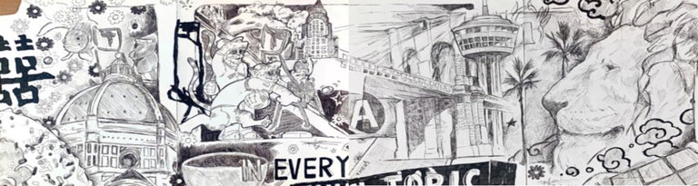Rex Hausmann - Everytown (Diptych) For Sale at 1stDibs