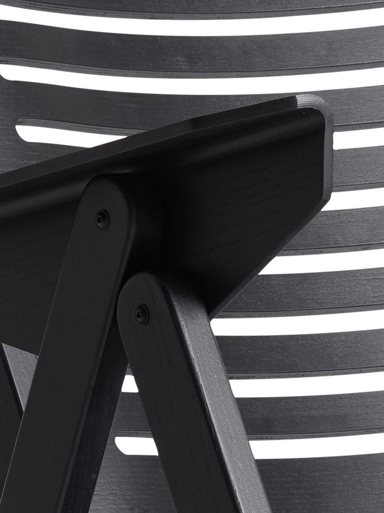 Rex Rocking Chair Black Oak, Solid frame + Plywood, Mid-Century Modern ...