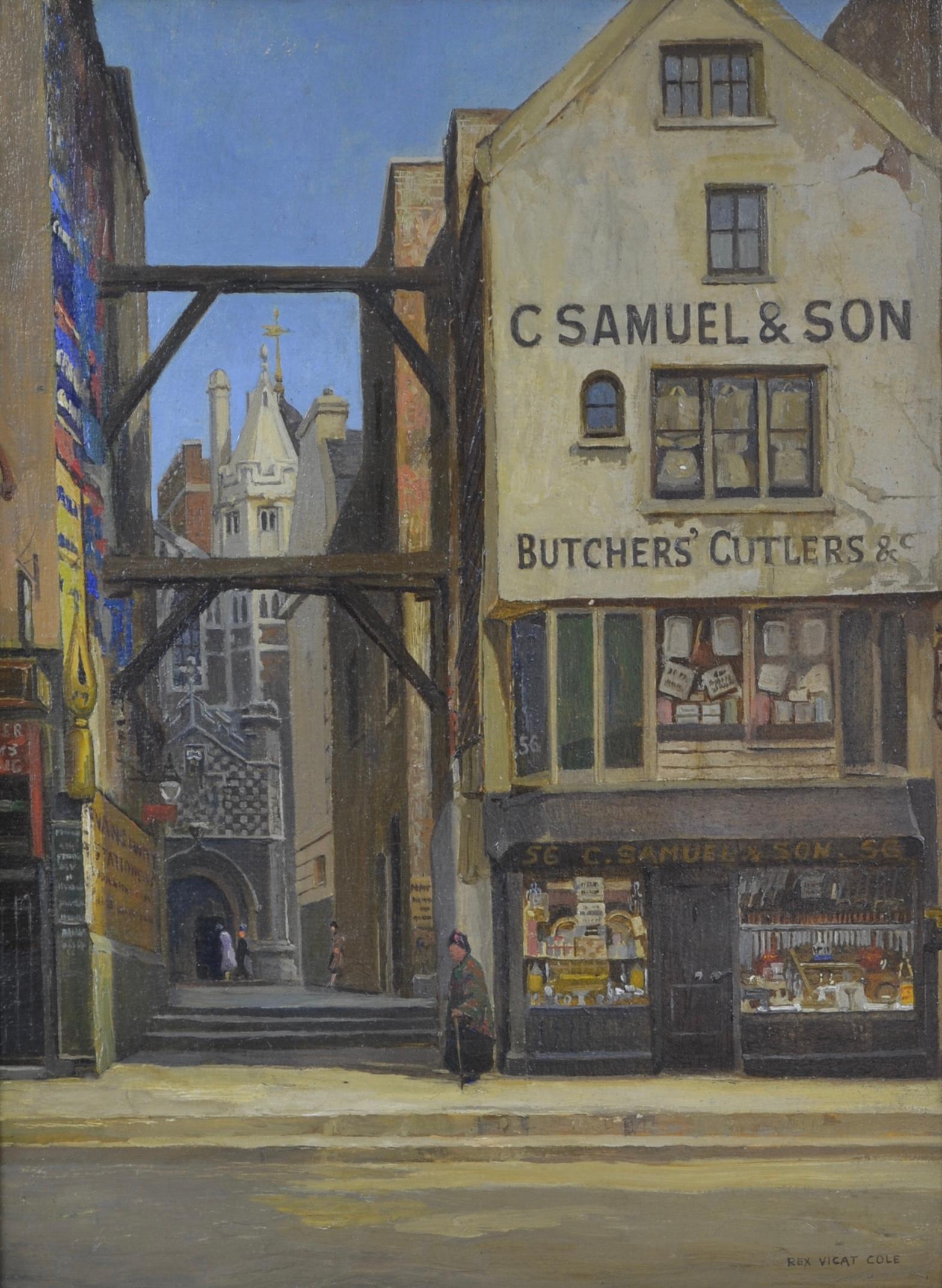 Rex Vicat Cole - British Urban landscape, 1930s View of London by Rex ...