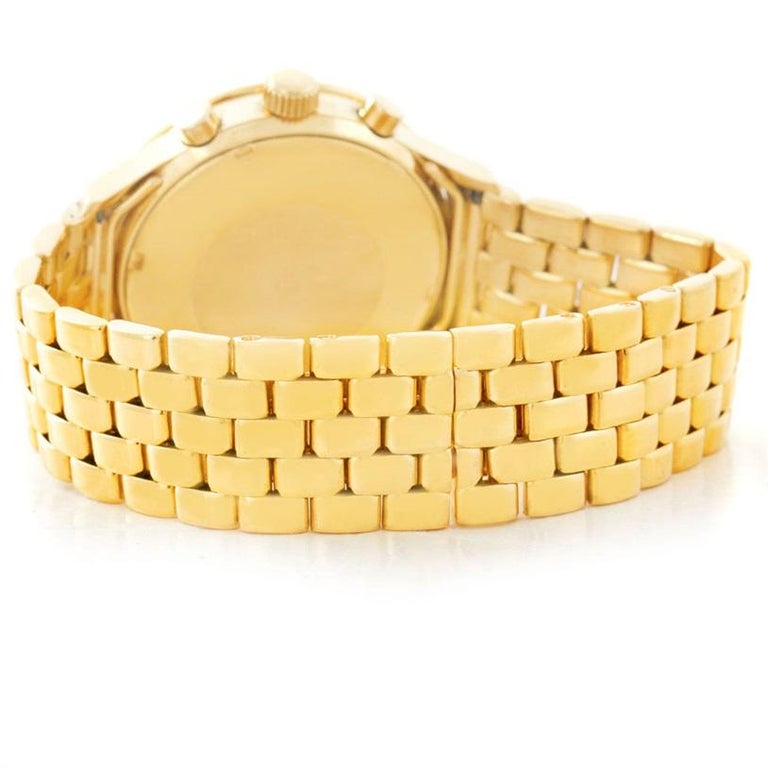 RGM 18 Karat Yellow Gold Chronograph Men’s Watch 101 For Sale at 1stDibs