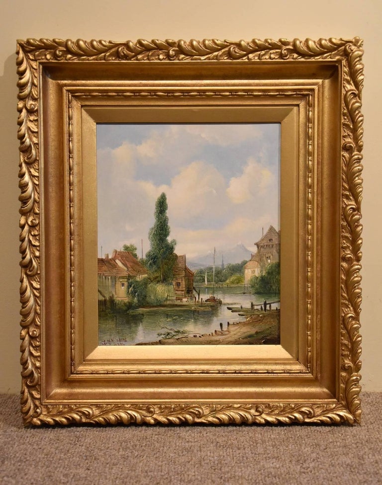 "Rhineland Views" Pair by Alfred Henry Vickers For Sale at 1stDibs
