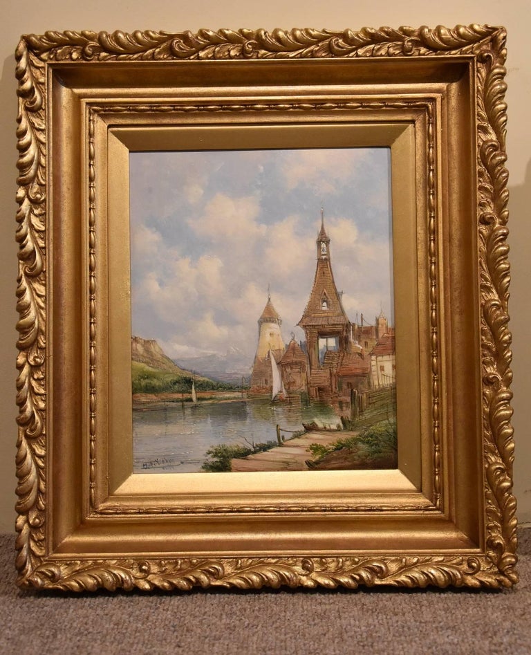 "Rhineland Views" Pair by Alfred Henry Vickers For Sale at 1stDibs