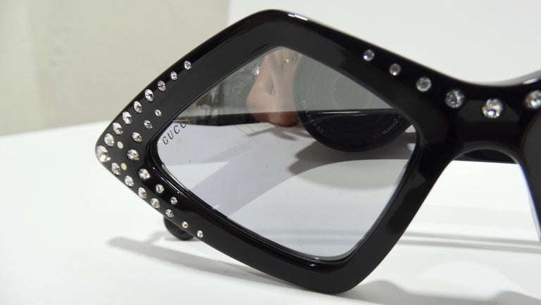 Rhinestone Gucci sunglasses For Sale at 1stDibs
