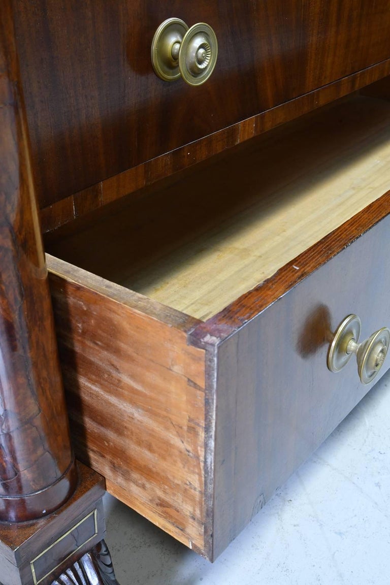Rhode Island Empire Butler's Chest of Drawers with Desk in Mahogany ...