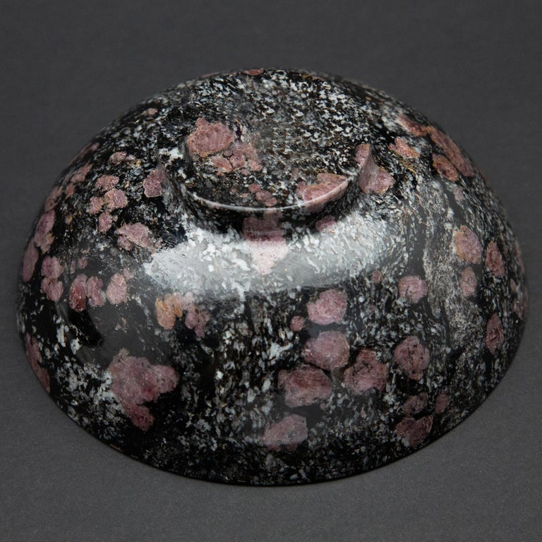 Rhodolite Garnet in Matrix Bowl at 1stDibs