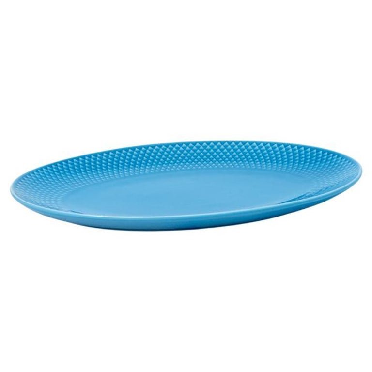 Rhombe Color Oval Serving Dish, Blue For Sale at 1stDibs