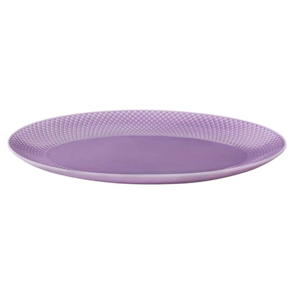 Rhombe Color Oval Serving Dish, Purple For Sale at 1stDibs