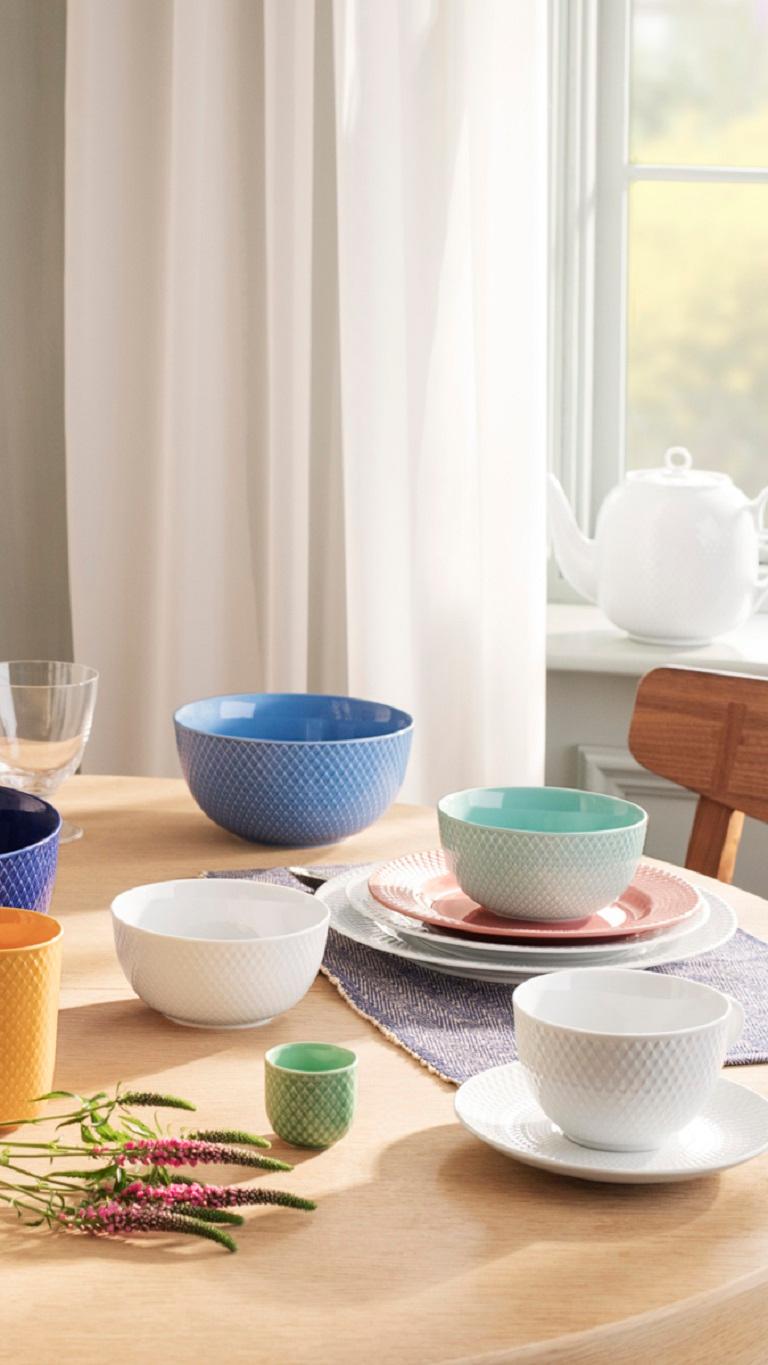 Rhombe Color Serving Bowl, Blue For Sale at 1stDibs