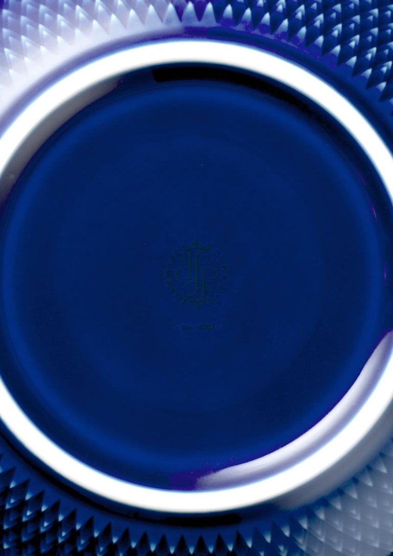 Rhombe Color Serving Bowl, Dark Blue For Sale at 1stDibs